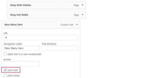 How to Create WordPress Menu Items Without a Link - Qode Interactive How to Create WordPress Menu Items Without a Link - Qode Interactive