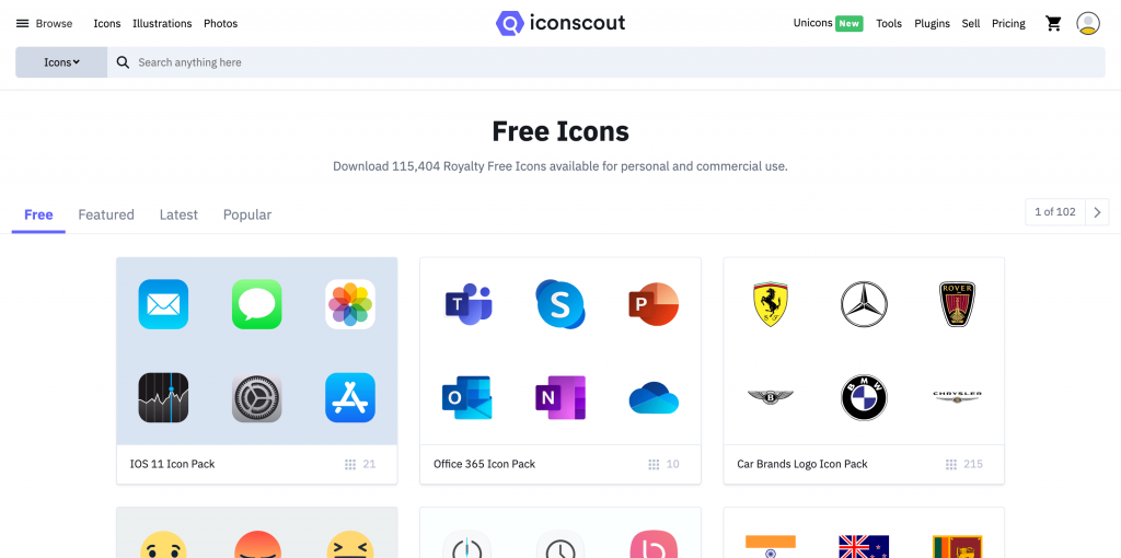 10+ Best Places to Downloading Free Icons for Your Website - Qode ...