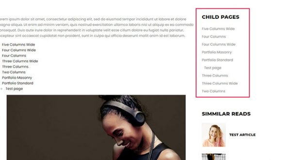 Show All Child Pages of a WordPress Parent Page - Qode Interactive