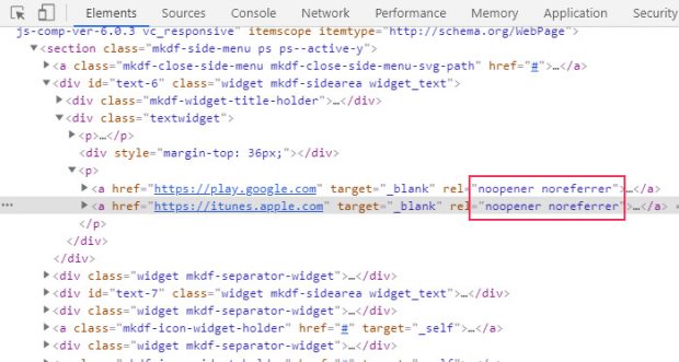 What is rel="noopener noreferrer" in WordPress - Qode Interactive