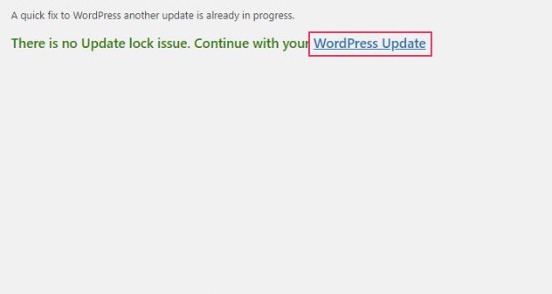 Fix The Wordpress Another Update Is Currently In Progress Error Qode