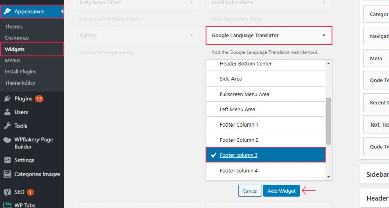 How to Add Google Translate in WordPress - Qode Interactive