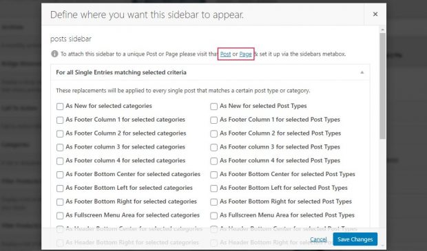 How To Add A Different Sidebar To Each Wordpress Post Or Page Qode
