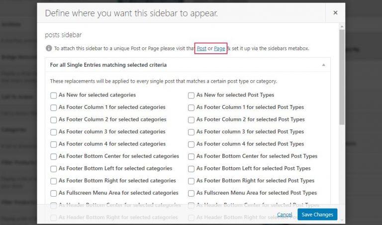 How to add a Different Sidebar to Each WordPress Post or Page - Qode Interactive