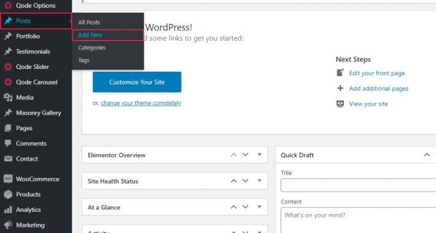 How to Create a WordPress Blog Post - Qode Interactive