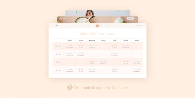 A Guide to Timetable Responsive Schedule for WordPress - Qode Interactive