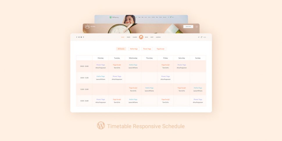A Guide to Timetable Responsive Schedule for WordPress - Qode Interactive