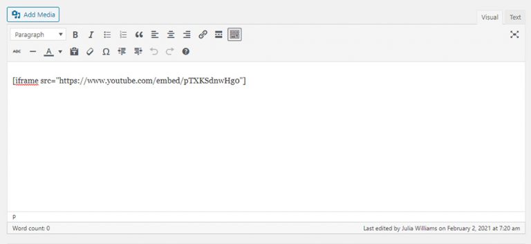 How to Embed Iframe Code in WordPress - Qode Interactive