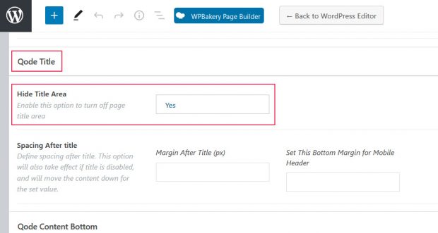 How To Hide Titles In Wordpress Qode Interactive