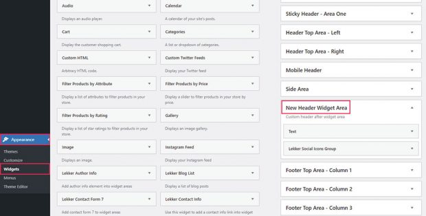 Add A Widget To Your Header In Wordpress Qode Interactive