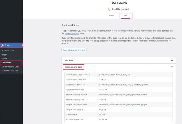 How To Check Your Wordpress Disk Usage Qode Interactive
