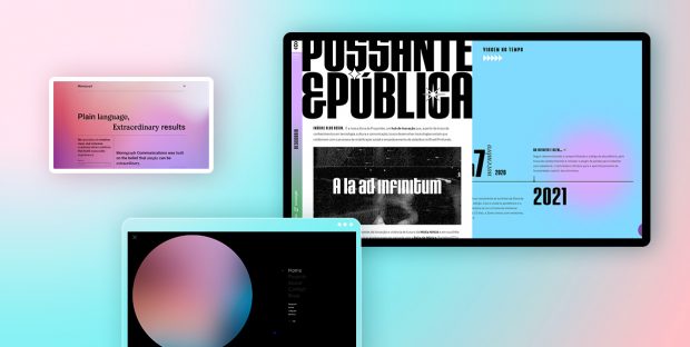 24 Beautiful Examples of Gradient Websites - Qode Interactive