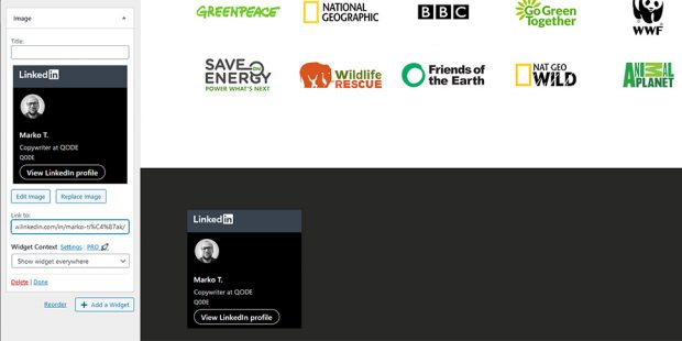 How to Add a LinkedIn Badge to Your WordPress Website - Qode Interactive