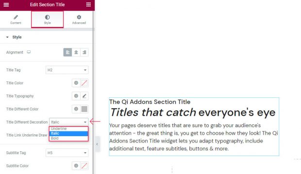 How to Add a Section Title in WordPress – Qode Interactive