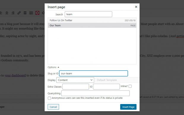 How to Embed Page Content in Another Page or Post in WordPress - Qode ...