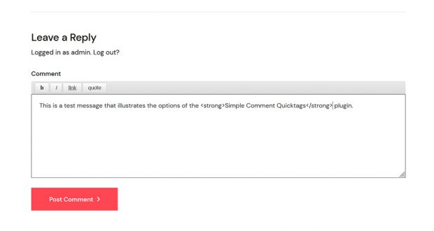 How to Add Quicktags to Your WordPress Comment Form - Qode Interactive