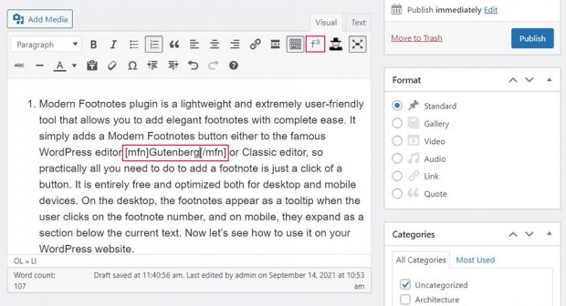 How to Create WordPress Footnotes - Qode Interactive