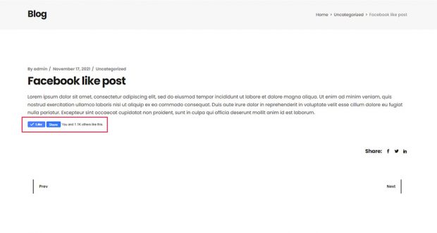 How to Add Facebook Like Button in WordPress - Qode Interactive