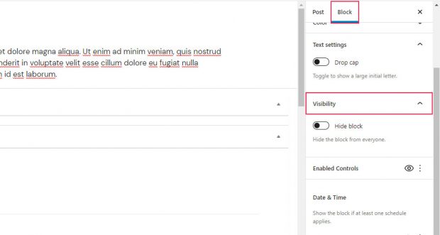 How to Control Frontend WordPress Block Visibility - Qode Interactive