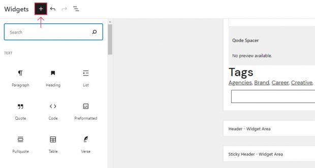 How To Use The New Widget Block Based Editor In Wordpress Qode Interactive