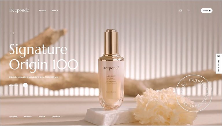 14 Examples of Gorgeous Skincare and Beauty Websites