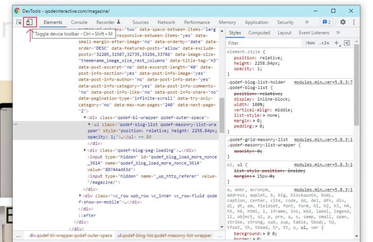 How to View a Mobile Version of Your Website on Desktop - Qode Interactive