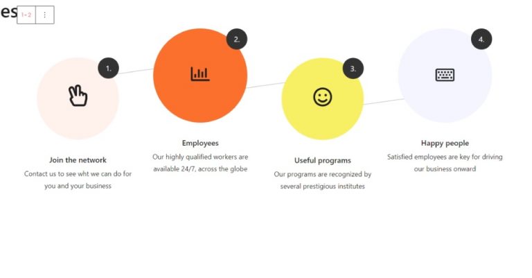 How to Illustrate a Process with Stages in WordPress - Qode Interactive