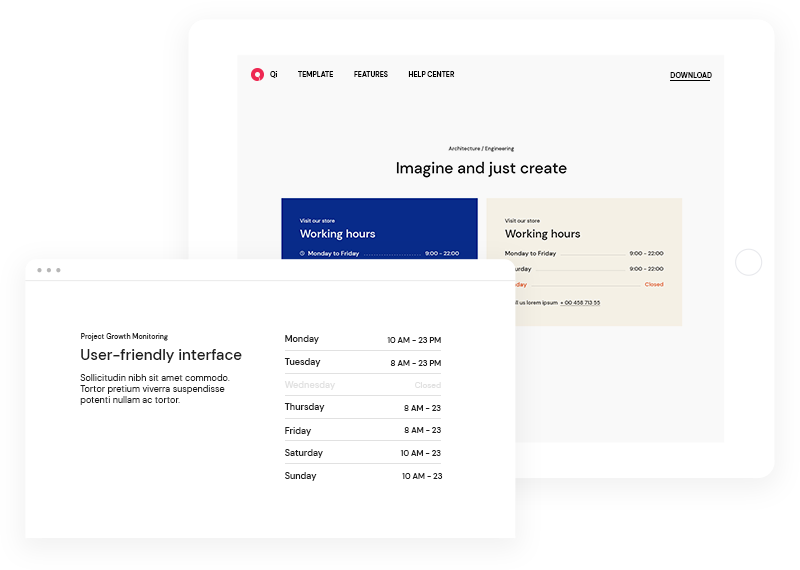 Working Hours – Qi Addons For Elementor