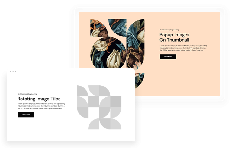 Elementor Rotating Image Tiles – Qi Addons for Elementor