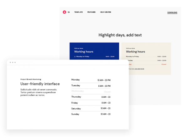 Working Hours block for Gutenberg – Qi Blocks For Gutenberg