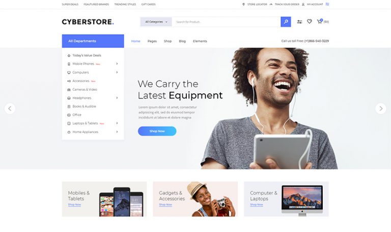 CyberStore – Simple eCommerce Shop – Qode Interactive