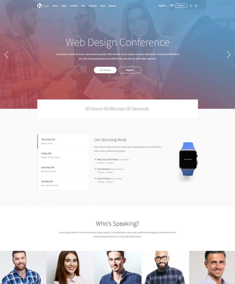 Hue – Startup Landing Page Theme – Qode Interactive