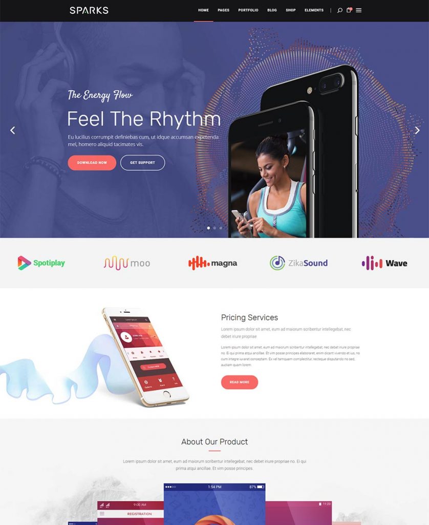 Sparks – App Development Theme – Qode Interactive