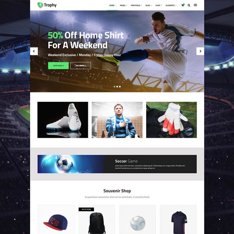 Trophy – Soccer and Football club Theme – Qode Interactive