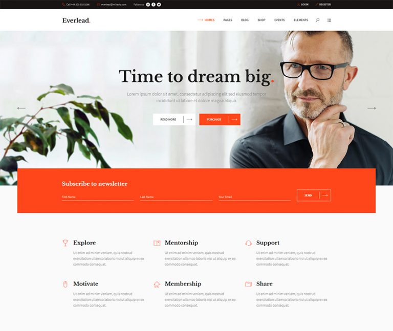Everlead – Life Coach and Speaker Theme – Qode Interactive