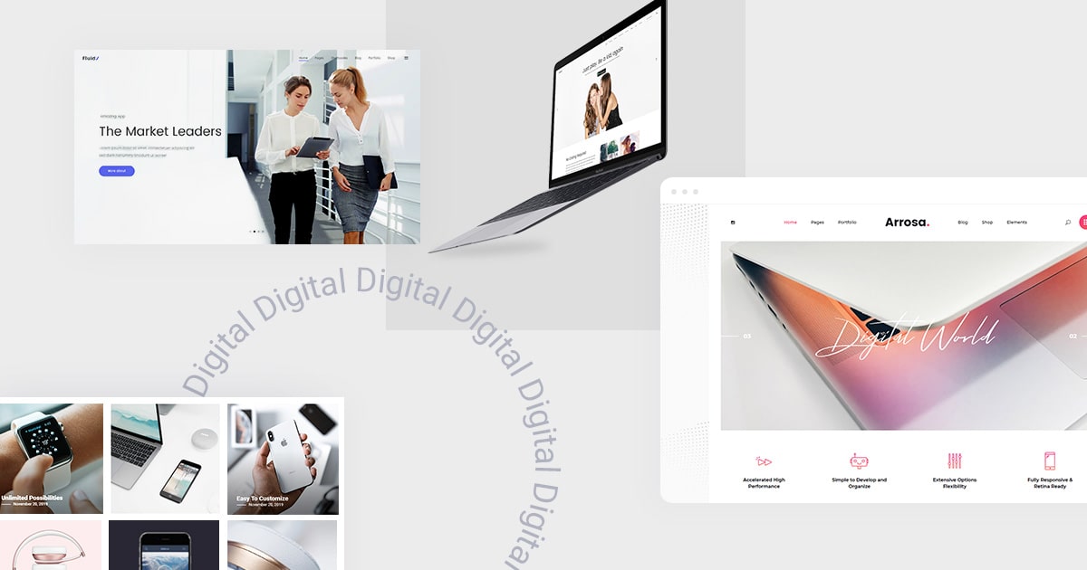 100+ Digital WordPress Themes - Qode Interactive